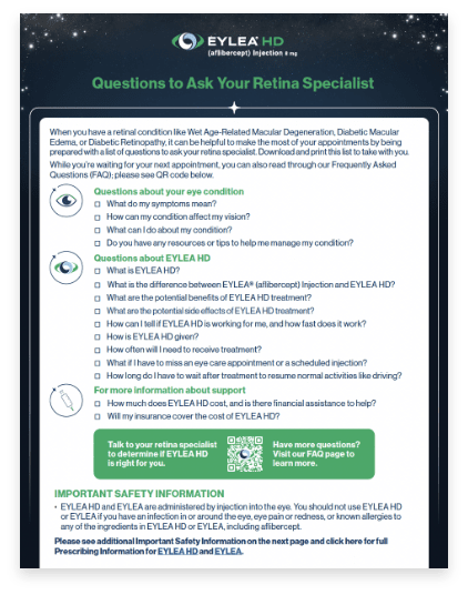 EYLEA® HD (aflibercept) Injection 8 mg
